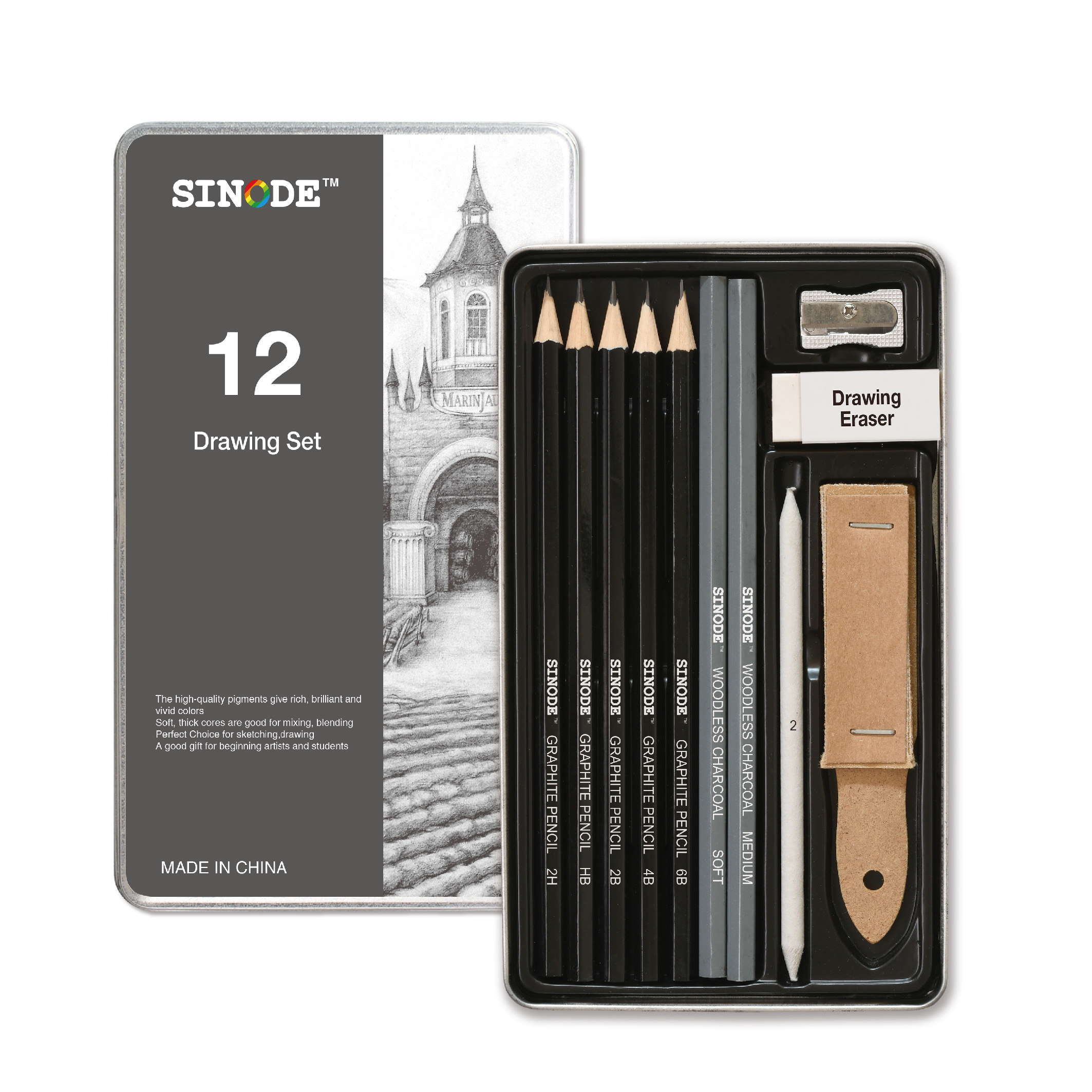 Sketch Pencil Tin Set Sinode